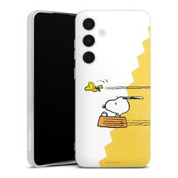 DeinDesign Galaxy S24 FE 5G Handy Silikon H&uuml;lle Case transparent Handyh&uuml;lle Snoopy Peanuts Children Silikon Case