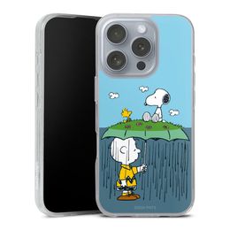 DeinDesign iPhone 16 Pro Handy Silikon H&uuml;lle Case transparent Handyh&uuml;lle Peanuts Children Snoopy Silikon Case