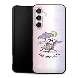 DeinDesign Galaxy S24 FE 5G Handy Silikon H&uuml;lle Case schwarz Handyh&uuml;lle Snoopy Official Licensed Product Peanuts