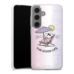 DeinDesign Galaxy S25 Handy Slim Case Silikon Handyh&uuml;lle transparent H&uuml;lle extra d&uuml;nn Snoopy Official Licensed Product Peanuts Silikon Slim Case