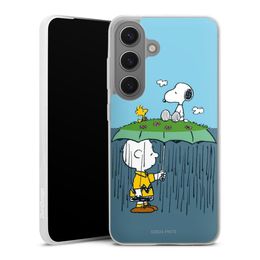 DeinDesign Galaxy S25 Handy Slim Case Silikon Handyh&uuml;lle transparent H&uuml;lle extra d&uuml;nn Peanuts Children Snoopy Silikon Slim Case