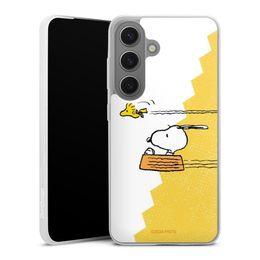 DeinDesign Galaxy S25 Handy Slim Case Silikon Handyh&uuml;lle transparent H&uuml;lle extra d&uuml;nn Snoopy Peanuts Children Silikon Slim Case