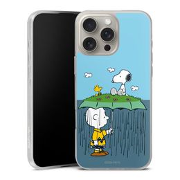 DeinDesign iPhone 16 Pro Max Handy Silikon H&uuml;lle Case transparent Handyh&uuml;lle Peanuts Children Snoopy Silikon Case