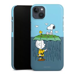 DeinDesign iPhone 14 Plus Handy Premium Case Smartphone Handyh&uuml;lle Schutzh&uuml;lle gl&auml;nzend Peanuts Children Snoopy Premium Case