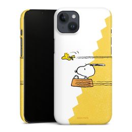 DeinDesign iPhone 14 Plus Handy Premium Case Smartphone Handyh&uuml;lle Schutzh&uuml;lle gl&auml;nzend Snoopy Peanuts Children Premium Case