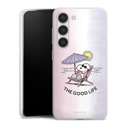 DeinDesign Galaxy S23 Handy Slim Case Silikon Handyh&uuml;lle transparent H&uuml;lle extra d&uuml;nn Snoopy Official Licensed Product Peanuts Silikon Slim Case