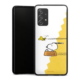 DeinDesign Galaxy A52s 5G Handy Silikon H&uuml;lle Case schwarz Handyh&uuml;lle Peanuts Snoopy Children