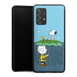 DeinDesign Galaxy A52s 5G Handy Silikon H&uuml;lle Case schwarz Handyh&uuml;lle Peanuts Snoopy Children