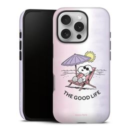 DeinDesign iPhone 16 Pro Handy Panzer Handyh&uuml;lle robuste Outdoor H&uuml;lle Schutzh&uuml;lle gl&auml;nzend Snoopy Official Licensed Product Peanuts Tough Case