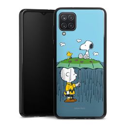 DeinDesign Galaxy A12 Handy Silikon H&uuml;lle Case schwarz Handyh&uuml;lle Peanuts Children Snoopy