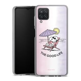 DeinDesign Galaxy A12 Handy Silikon H&uuml;lle Case transparent Handyh&uuml;lle Snoopy Official Licensed Product Peanuts Silikon Case