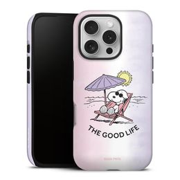DeinDesign iPhone 16 Pro Handy Panzer Handyh&uuml;lle robuste Outdoor H&uuml;lle Schutzh&uuml;lle matt Snoopy Official Licensed Product Peanuts Tough Case