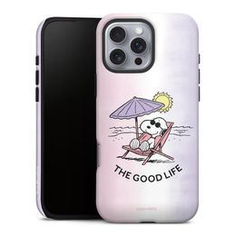 DeinDesign iPhone 16 Pro Max Handy Panzer Handyh&uuml;lle robuste Outdoor H&uuml;lle Schutzh&uuml;lle matt Snoopy Official Licensed Product Peanuts Tough Case
