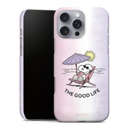DeinDesign iPhone 16 Pro Max Handy Premium Case Smartphone Handyh&uuml;lle Schutzh&uuml;lle gl&auml;nzend Snoopy Official Licensed Product Peanuts Premium Case