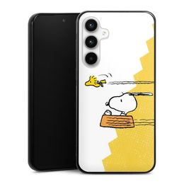 DeinDesign Galaxy A35 5G Handy Silikon H&uuml;lle Case schwarz Handyh&uuml;lle Snoopy Peanuts Children