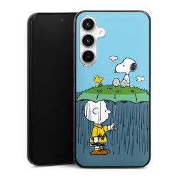 DeinDesign Galaxy A35 5G Handy Silikon H&uuml;lle Case schwarz Handyh&uuml;lle Peanuts Children Snoopy