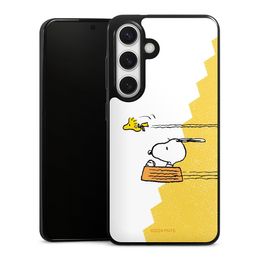 DeinDesign Galaxy S24 Handy Slim Case extra d&uuml;nn Silikon Handyh&uuml;lle schwarz H&uuml;lle Snoopy Peanuts Children Silikon Slim Case