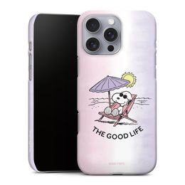 DeinDesign iPhone 16 Pro Max Handy Premium Case Smartphone Handyh&uuml;lle Schutzh&uuml;lle matt Snoopy Official Licensed Product Peanuts Premium Case
