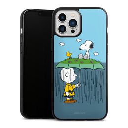 DeinDesign iPhone 13 Pro Max Handy Silikon H&uuml;lle Case schwarz Handyh&uuml;lle Peanuts Children Snoopy