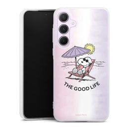 DeinDesign Galaxy A55 5G Handy Silikon H&uuml;lle Case transparent Handyh&uuml;lle Snoopy Official Licensed Product Peanuts Silikon Case