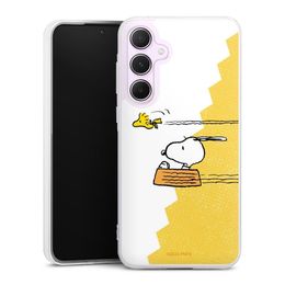 DeinDesign Galaxy A55 5G Handy Silikon H&uuml;lle Case transparent Handyh&uuml;lle Snoopy Peanuts Children Silikon Case