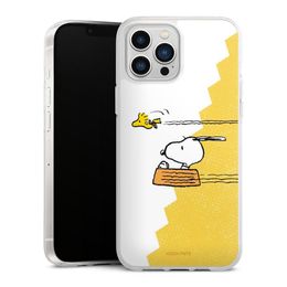 DeinDesign iPhone 13 Pro Max Handy Silikon H&uuml;lle Case transparent Handyh&uuml;lle Snoopy Peanuts Children Silikon Case