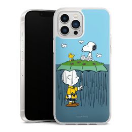 DeinDesign iPhone 13 Pro Max Handy Silikon H&uuml;lle Case transparent Handyh&uuml;lle Peanuts Children Snoopy Silikon Case