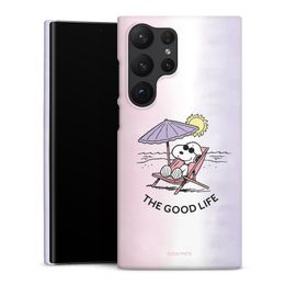 DeinDesign Galaxy S23 Ultra Handy Premium Case Smartphone Handyh&uuml;lle Schutzh&uuml;lle matt Snoopy Official Licensed Product Peanuts Premium Case