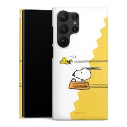 DeinDesign Galaxy S23 Ultra Handy Premium Case Smartphone Handyh&uuml;lle Schutzh&uuml;lle gl&auml;nzend Snoopy Peanuts Children Premium Case