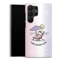 DeinDesign Galaxy S23 Ultra Handy Premium Case Smartphone Handyh&uuml;lle Schutzh&uuml;lle gl&auml;nzend Snoopy Official Licensed Product Peanuts Premium Case