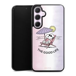 DeinDesign Galaxy A55 5G Handy Silikon H&uuml;lle Case schwarz Handyh&uuml;lle Snoopy Official Licensed Product Peanuts