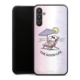 DeinDesign Galaxy A34 5G Handy Silikon H&uuml;lle Case schwarz Handyh&uuml;lle Snoopy Official Licensed Product Peanuts