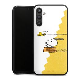 DeinDesign Galaxy A34 5G Handy Silikon H&uuml;lle Case schwarz Handyh&uuml;lle Snoopy Peanuts Children