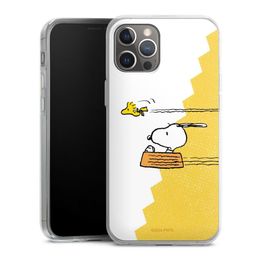 DeinDesign iPhone 12 Pro Max Handy Silikon H&uuml;lle Case transparent Handyh&uuml;lle Snoopy Peanuts Children Silikon Case