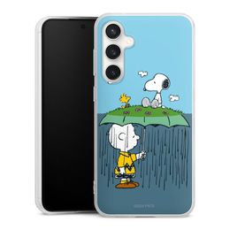 DeinDesign Galaxy S23 FE Handy Silikon H&uuml;lle Case transparent Handyh&uuml;lle Peanuts Children Snoopy Silikon Case