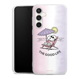 DeinDesign Galaxy S23 FE Handy Silikon H&uuml;lle Case transparent Handyh&uuml;lle Snoopy Official Licensed Product Peanuts Silikon Case