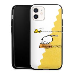 DeinDesign iPhone 12 Handy Silikon H&uuml;lle Case schwarz Handyh&uuml;lle Snoopy Peanuts Children