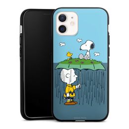 DeinDesign iPhone 12 Handy Silikon H&uuml;lle Case schwarz Handyh&uuml;lle Peanuts Children Snoopy