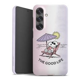 DeinDesign Galaxy S25 Handy Premium Case Smartphone Handyh&uuml;lle Schutzh&uuml;lle matt Snoopy Official Licensed Product Peanuts Premium Case