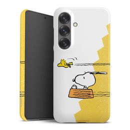 DeinDesign Galaxy S25 Handy Premium Case Smartphone Handyh&uuml;lle Schutzh&uuml;lle matt Snoopy Peanuts Children Premium Case