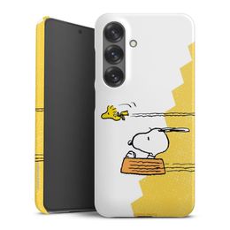 DeinDesign Galaxy S25 Handy Premium Case Smartphone Handyh&uuml;lle Schutzh&uuml;lle gl&auml;nzend Snoopy Peanuts Children Premium Case