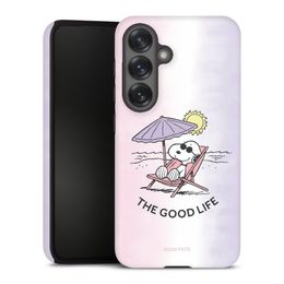 DeinDesign Galaxy S25 Handy Panzer Handyh&uuml;lle robuste Outdoor H&uuml;lle Schutzh&uuml;lle gl&auml;nzend Snoopy Official Licensed Product Peanuts Tough Case
