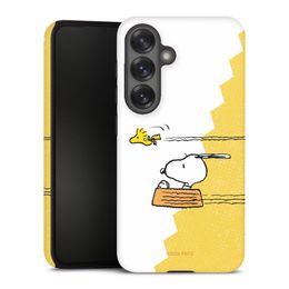DeinDesign Galaxy S25 Handy Panzer Handyh&uuml;lle robuste Outdoor H&uuml;lle Schutzh&uuml;lle gl&auml;nzend Snoopy Peanuts Children Tough Case