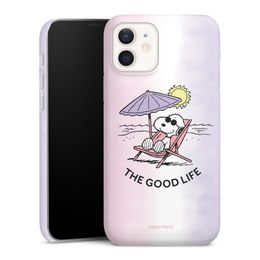 DeinDesign iPhone 12 Handy Premium Case Smartphone Handyh&uuml;lle Schutzh&uuml;lle matt Snoopy Official Licensed Product Peanuts Premium Case