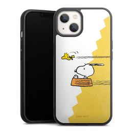 DeinDesign iPhone 13 Handy Gallery Case Handyh&uuml;lle 9H Geh&auml;rtetes Glas R&uuml;ckseite H&uuml;lle Snoopy Peanuts Children Gallery Case