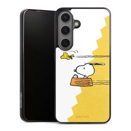 DeinDesign Galaxy S25 Handy Slim Case extra d&uuml;nn Silikon Handyh&uuml;lle schwarz H&uuml;lle Snoopy Peanuts Children Silikon Slim Case