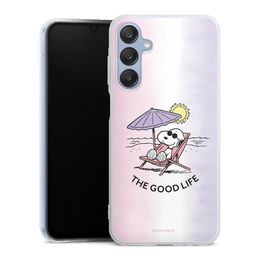 DeinDesign Galaxy A25 5G Handy Silikon H&uuml;lle Case transparent Handyh&uuml;lle Snoopy Official Licensed Product Peanuts Silikon Case