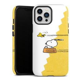 DeinDesign iPhone 13 Pro Max Handy Panzer Handyh&uuml;lle robuste Outdoor H&uuml;lle Schutzh&uuml;lle gl&auml;nzend Snoopy Peanuts Children Tough Case