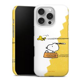 DeinDesign iPhone 16 Pro Handy Premium Case Smartphone Handyh&uuml;lle Schutzh&uuml;lle matt Snoopy Peanuts Children Premium Case