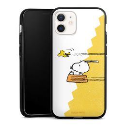 DeinDesign iPhone 12 mini Handy Silikon H&uuml;lle Case schwarz Handyh&uuml;lle Snoopy Peanuts Children